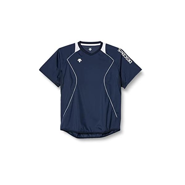 [デサント] 半袖ピステ バレーボール ピステ ウインドブレーカー プラクティス NVY(DVB-3322B) L