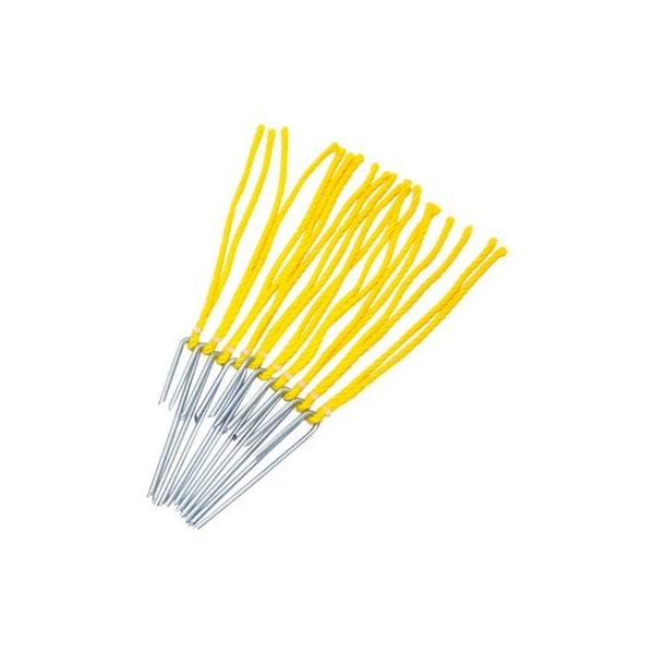 G1238Y　ポイントマーカー15学校体育器具こちらの商品は返品、交換はお受けしかねますのでご了承ください。●同色１０本１組●重さ：約２４０ｇ／組●サイズ：ポリエチレンロープ／５ｍｍ×２０ｃｍ、クイ／４ｍｍ×１５ｃｍ●台湾製