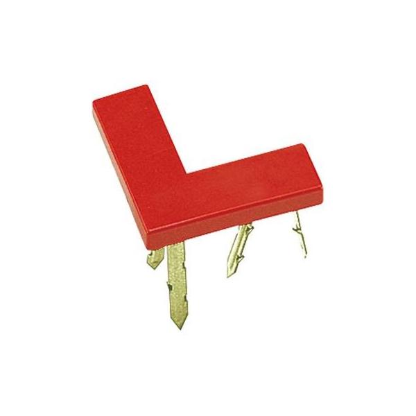 G-1303　グランドマークL型　赤●1ヶ●重さ420g●5×15cm、埋込長さ約13cm●特殊合成樹脂●埋込特殊金具付●マーク厚さ2cm(金具クロムメッキ仕上)