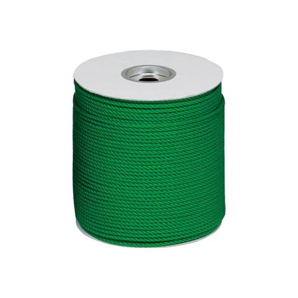 G1586G　グランドロープ6X300学校体育器具●サイズ：６ｍｍ×３００ｍ●材質：ポリエチレン●カラー：緑●杭なし