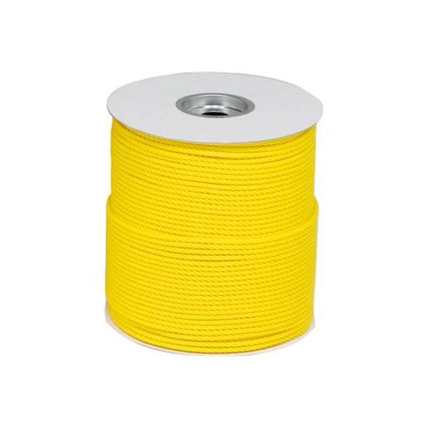 G1586Y　グランドロープ6X300学校体育器具●サイズ：６ｍｍ×３００ｍ●材質：ポリエチレン●カラー：黄●杭なし