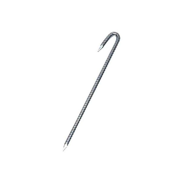 G1592　 グランドロープヨウクイW23学校体育器具●サイズ：７ｍｍ×２３ｃｍ●材質：スチール、クロメートメッキ仕上●５０本１組●台湾製●抜けにくいウエーブ加工