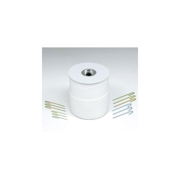 G-1624　グランドロープ6×300(7)●6mm×300m●ポリエチレン●白●杭:G-1591×2組付(100本)6mm・白・杭セット