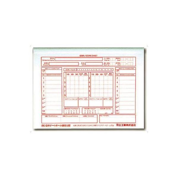 ゲートボール用の審判記録用紙です。・１００枚１組