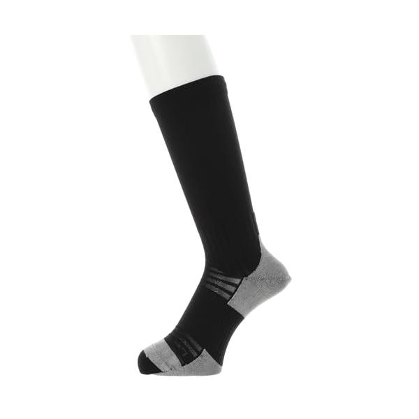 ■カラー：BLACK■サイズ：4■ポリエステル、ポリウレタン、ナイロン靴内の不快なムレを軽減する、ベンチレーション構造を取り入れたソックス。足の甲と指の付け根の部分を、通気性のあるボーダー状に。この部分が通気することで、ムレを軽減できるだけ...