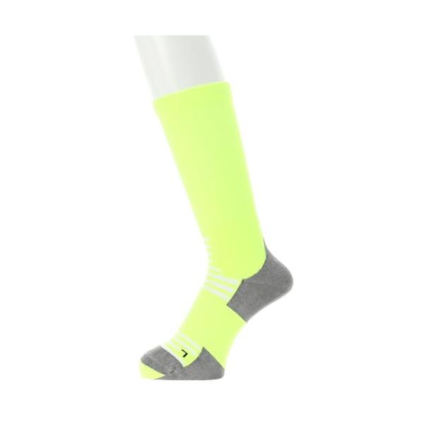 ■カラー：FLASH YELLOW■サイズ：4■ポリエステル、ポリウレタン、ナイロン靴内の不快なムレを軽減する、ベンチレーション構造を取り入れたソックス。足の甲と指の付け根の部分を、通気性のあるボーダー状に。この部分が通気することで、ムレを...