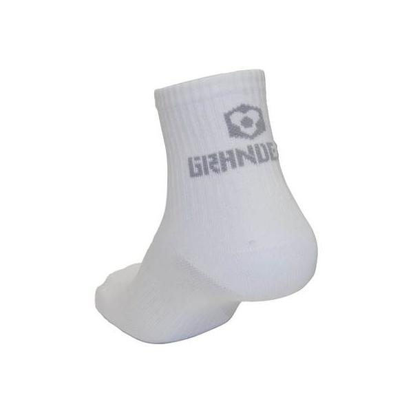グランデ GRANDE.F.Pハーフソックス フットサルソックス (gfph21902-0115) WHT/GRY 25-27