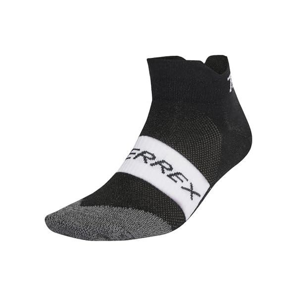 ■カラー：ブラック/ホワイト (IX7420) ■サイズ：M■ポリエステル77%、ナイロン19%、ポリウレタン4%過酷なトレイルランニングで、足にマメができるのを防ぎ、力を発揮するのを足元からサポートする、アディダス　テレックスのHEAT....