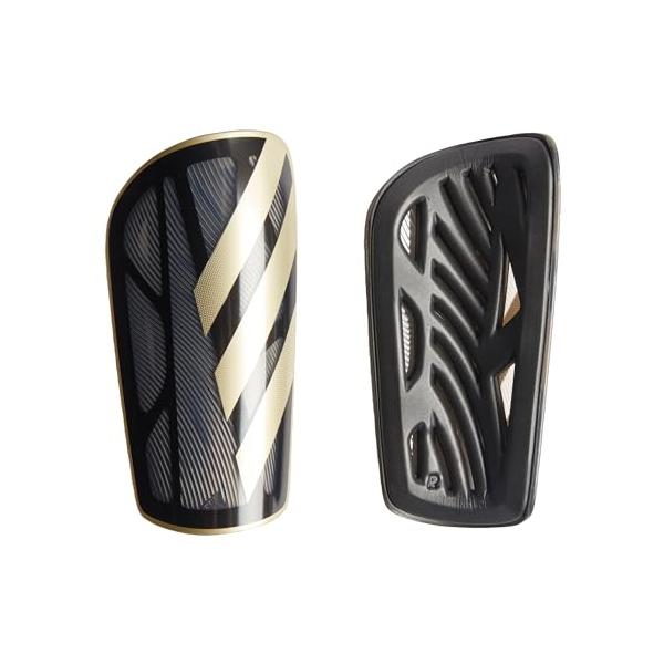 ■カラー：IP4000 [ BLK/GLDメタリック ]■サイズ：L■シェル/樹脂100%(射出成形)、成型した合成繊維(EVA)の裏張り自信を持って、積極的に攻めるプレーヤーのためにデザインされた、アディダスのティロ　リーグ　シンガード。...