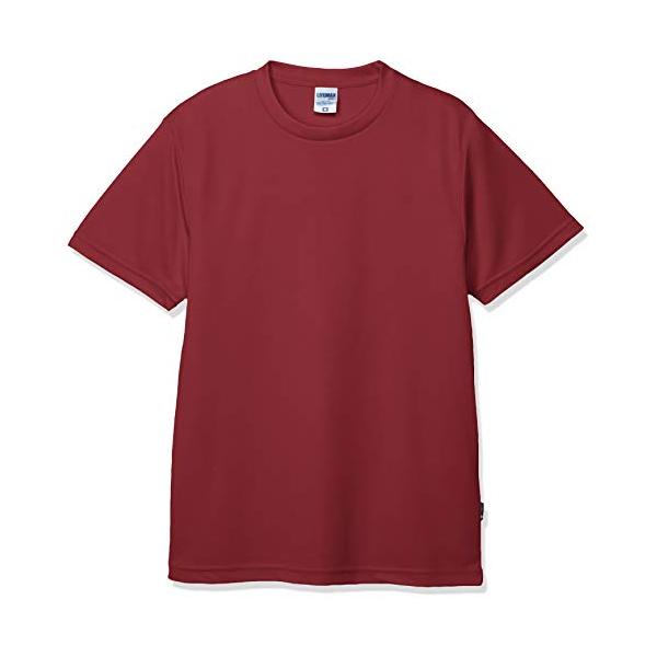 [ライフマックス] 4.3ozドライTシャツ(汗を臭いにしないポリジン加工) MS1154 バーガンディ S