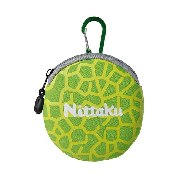 たくさん実がなるメロンちゃん。メロンの花言葉は「豊富」。豊かな毎日を送ろう！カバンやリュックにひっかけられる、便利なカラビナ付き！ボール3個入れ用/硬式ボール・ラージボール兼用