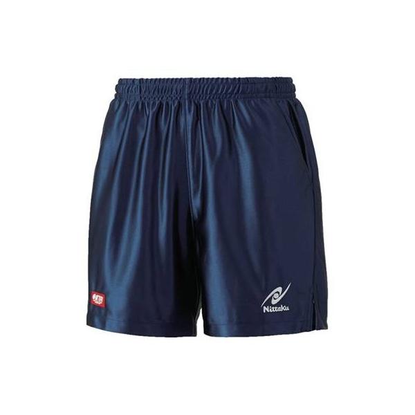 NW2503　 ルミスターショーツカラー：02 [ ネイビー ]サイズ：L品目名：卓球　ゲームパンツ切り返しとスリットを斜め前に入れることでシャープに見えるだけでなく、構えや動きに無理がなくスムーズなフットワークをサポートします。●素材：ユ...