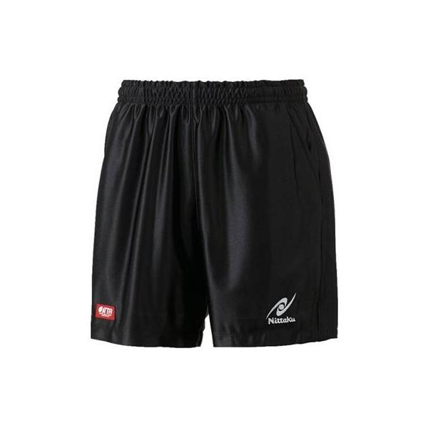 NW2503　ルミスターショーツカラー：71 [ ブラック ]サイズ：SS卓球　ゲームパンツ切り返しとスリットを斜め前に入れることでシャープに見えるだけでなく、構えや動きに無理がなくスムーズなフットワークをサポートします。●素材：ユニチカ「...