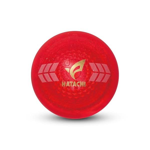 ■カラー：レッド■構造：中空４ピース■打感：硬め■重量：約94ｇ中空構造4ピースボールのパークゴルフボール。新配合の特殊合成樹脂を硬さのちがう4層に分けることで、反発力を向上。