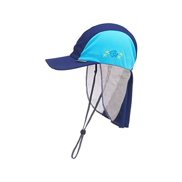 リーフツアラー ラッシュガード 子供用 ジュニア UVキャップ ブルー RA5006