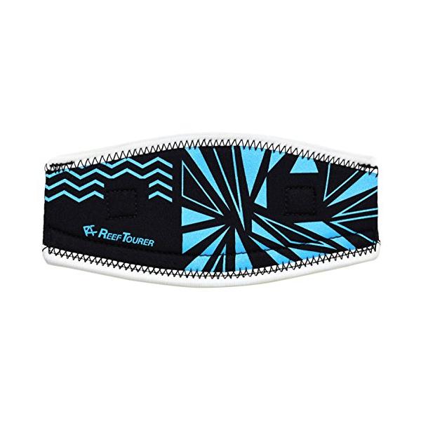 リーフツアラー シュノーケル マスク ストラップカバー ブラックブルー RA5007