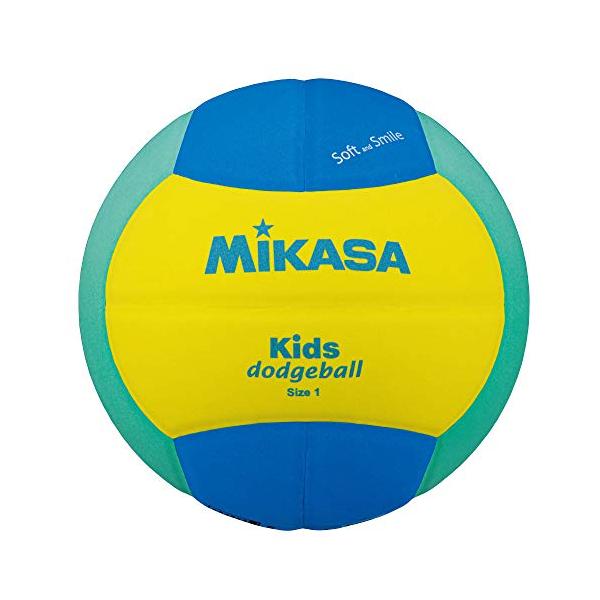 ミカサ(MIKASA) スマイルドッジボール 1号(幼児~小学生向け) 150ｇ 黄/青/緑 SD10-YLG
