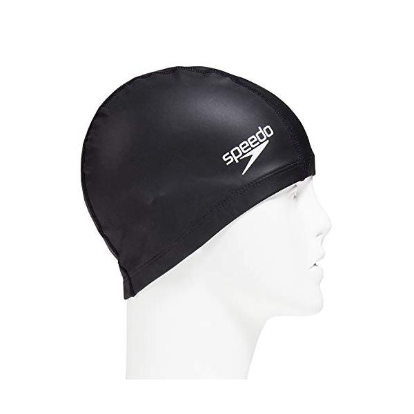 Speedo(スピード) スイムキャップ シリコーンコーティングキャップ 水泳 ユニセックス SD93C56 ブラック FREE