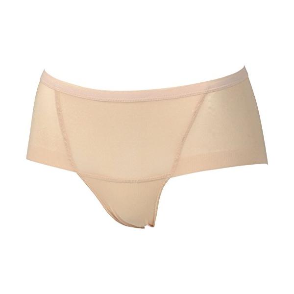 ■カラー：ベージュ■サイズ：S■ナイロン・ポリウレタン(ナイロン85%、ポリウレタン15%)女性用スイムアンダーショーツのボックスタイプです。薄手の水着にもひびかないシームレス仕様に加え、背穴の空いたオープンバックの水着にもショーツが見えな...
