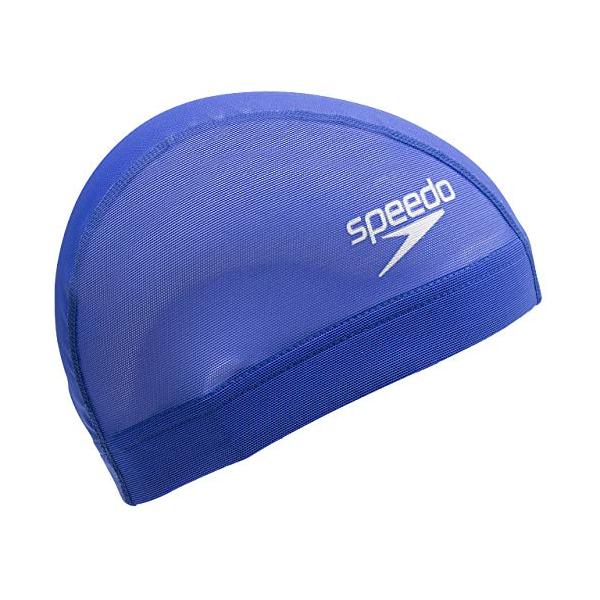 Speedo(スピード) スイムキャップ Logo Mesh Cap ロゴメッシュキャップ 水泳 ユニセックス SE12050 ブルー O