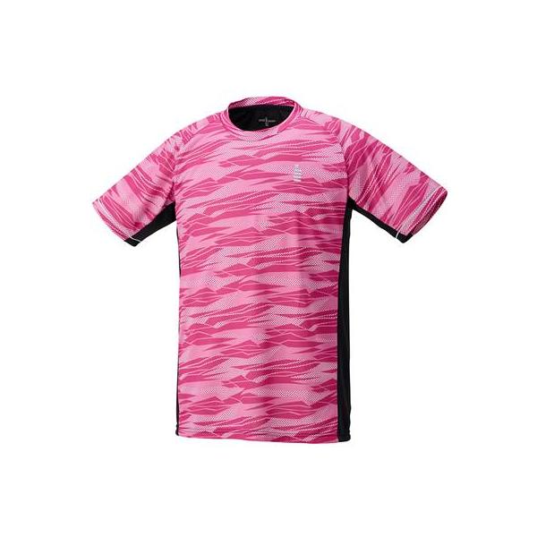 ■カラー：ピンク■サイズ：S■ポリエステル100%■吸汗速乾日本ソフトテニス連盟審査、日本バドミントン協会審査合格品。ポリエステル100%素材で吸汗速乾に優れたゲームシャツ。