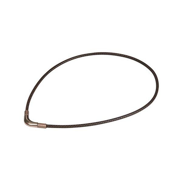 ファイテン(phiten) チタン ネックレス RAKUWAネック メタックス チョッパーモデル ブラウン 40cm