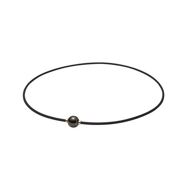 ファイテン(phiten) ネックレス RAKUWAネック メタックス ミラーボール ブラック/ゴールド45cm