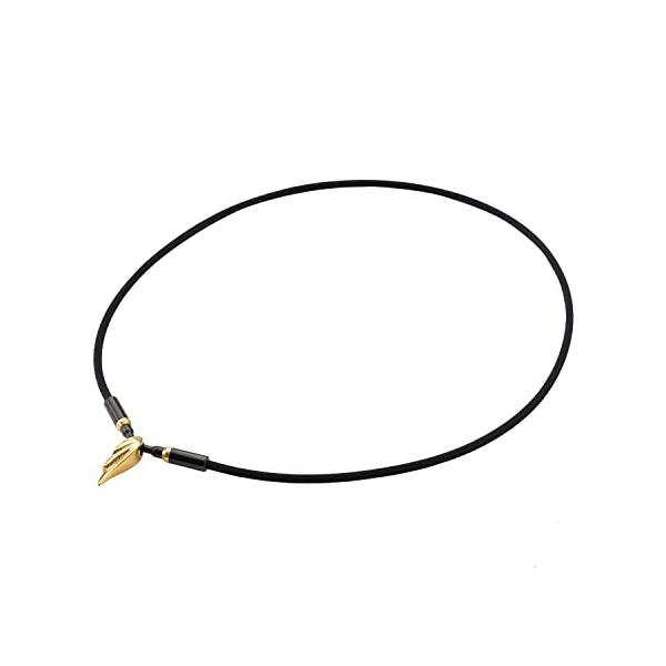 phiten(ファイテン) ステンレス鋼 ネックレス RAKUWAネック ウイングス ゴールド 40cm