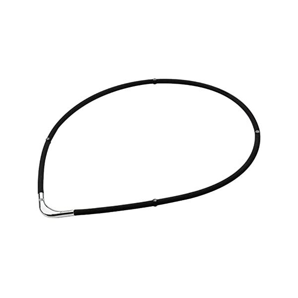 ファイテン ネックレス RAKUWA磁気チタンネックレスS-|| ブラック/シルバー 55cm