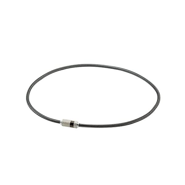 phiten(ファイテン) ネックレス RAKUWA磁気ネック ローレット シルバー/ブラック 50cm
