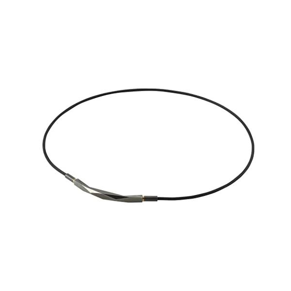 phiten(ファイテン) ネックレス RAKUWAネック ダイヤモンドカット ブラック 40cm