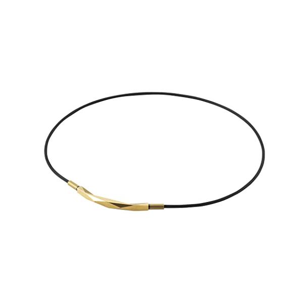 phiten(ファイテン) ネックレス RAKUWAネック ダイヤモンドカット ゴールド 50cm