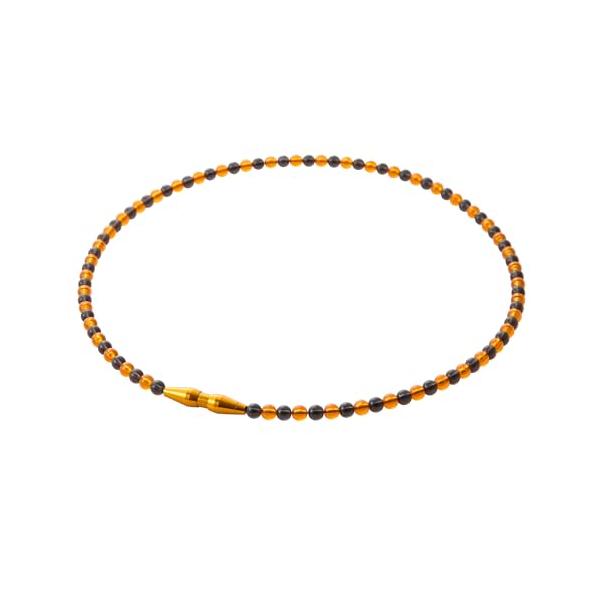 phiten(ファイテン) RAKUWAネックレス エクストリーム クリスタルタッチ オレンジ/ブラック 50cm