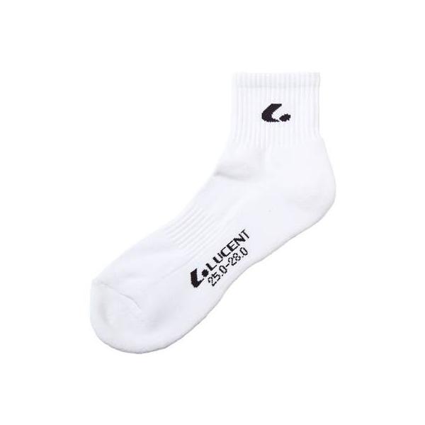 XLN1869 LUCENT ワンポイントソックス G BKカラー： ブラック サイズ：２５〜２８ｃｍテニス ソックス抗菌防臭加工●素材：綿、アクリル、その他●原産国：日本