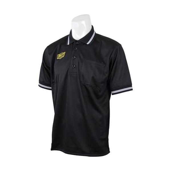 ■カラー：(1900)ブラック■サイズ：XO■ポリエステル100%■インサイドプロテクター対応ボーイズリーグ公認、審判用半袖ポロシャツ、インナープロテクター対応の大き目サイズ設定。前立て4つボタンスタイルでポロ衿仕様。ポケット付、ZETTロ...