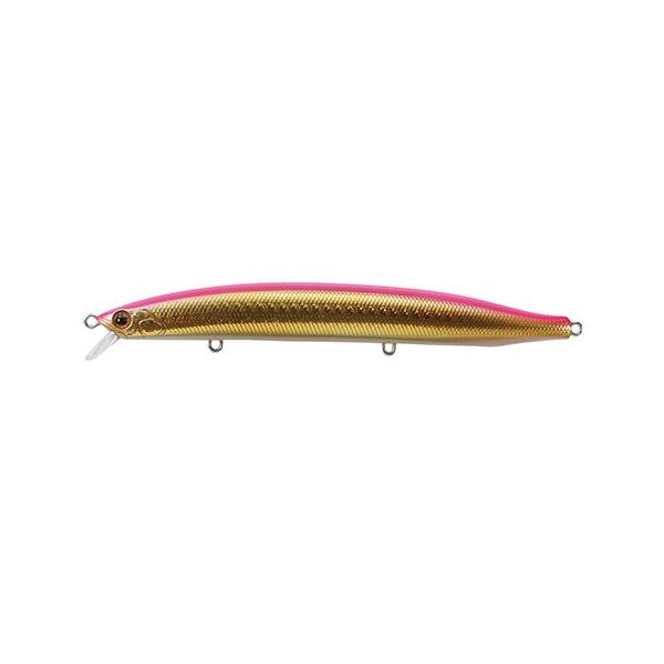 Model：NODE.130FDType： FloatingLength： 130mmWeight：18.5gMax Depth： 60〜120cmHook：ST46#5Ring：#3カラー：18.SHG・ゴールドピンク＜コンタクト・ノード...