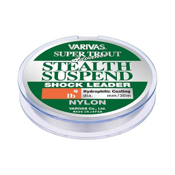 バリバス スーパートラウトアドバンス ステルスサスペンド ショックリーダー ナイロン 30m ミスティーグレー 5lb