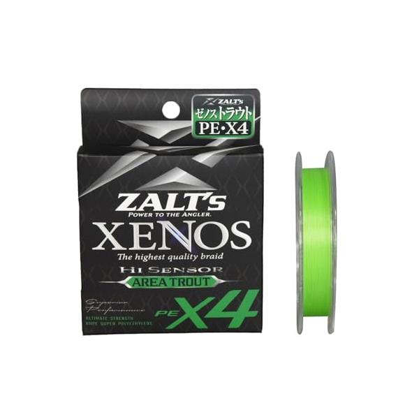 ■素材:PE(比重:0.98)■ラインカラー:ライトグリーン■長さ:100m●号数:0.3号●直線強力(lb)*:6■品番Z5230K●BRAID:4史上最強BRAID X4。他を凌駕する圧倒的強度＆高感度。史上最強のPEライン「XENOS...
