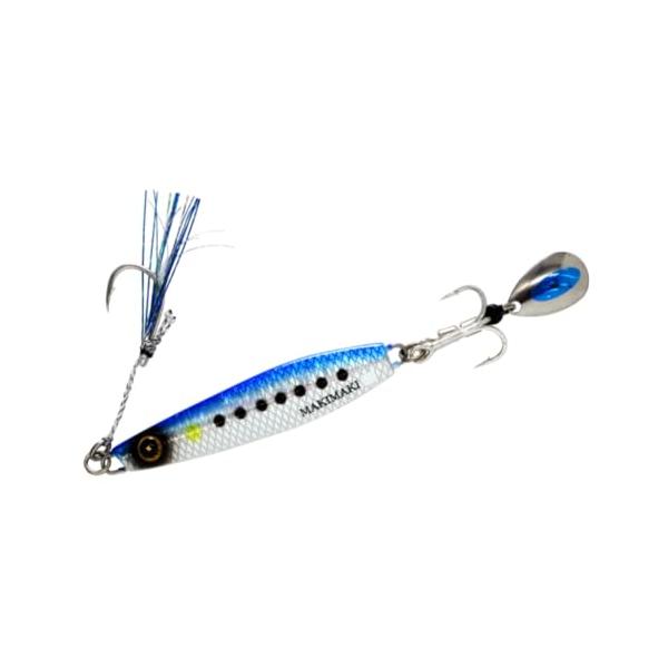 ハヤブサ(Hayabusa) FS417 ジャックアイ マキマキ 30g #12 リアル魚鱗BLイワシ網目夜光