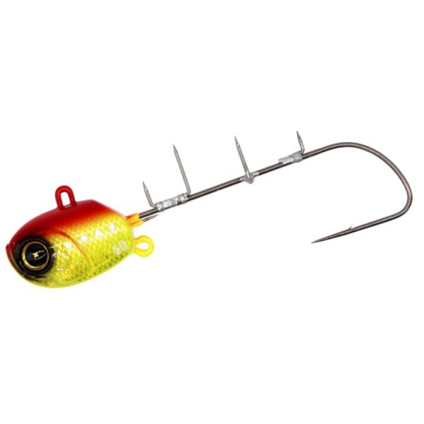 ハヤブサ(Hayabusa) 瞬貫船太刀魚テンヤ 誘い速掛40号 フッ素フック SW415 アカキン網目夜光