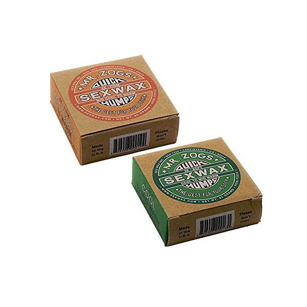 SEXWAX(セックスワックス) サーフィン用ワックス QUICK HUMPS 3X 4X グリーン オレンジ お得な2個セット