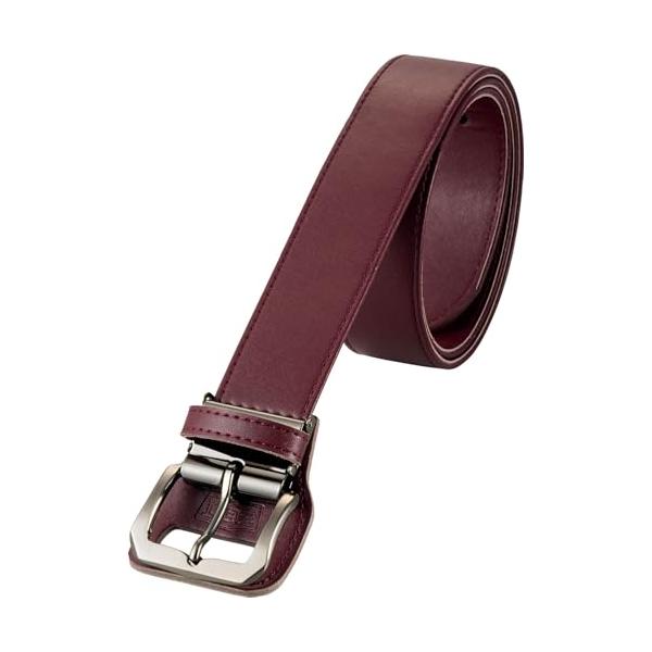 ■カラー：Wエンジ■サイズ：40MM巾×ウエスト100CM対応■人工皮革(裏付き)シックで落ち着きのあるつや消しタイプ。ベルト本体のサイドを巻き込み縫製し、バックルはブラックニッケルメッキを採用する事で、ベーシックな高級感とカッコ良さを高め...