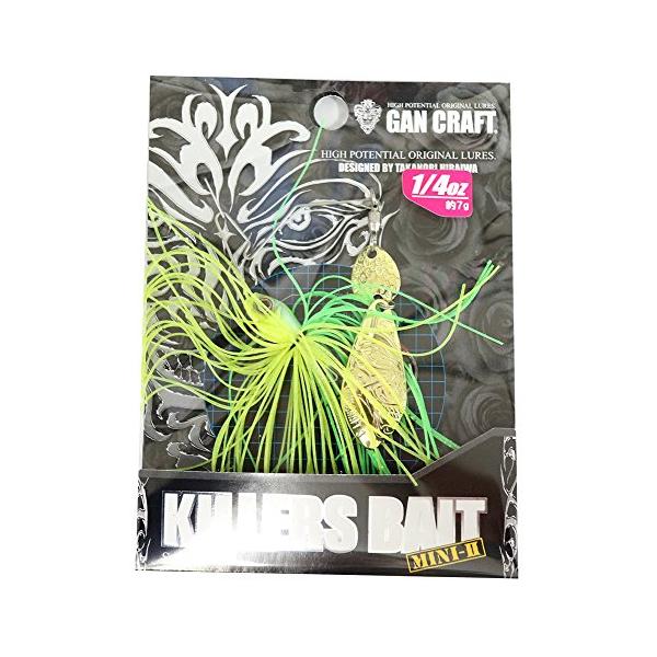 GAN CRAFT(ガンクラフト) スピナーベイト キラーズベイト ミニ2 1/4oz フラッシングライム/ゴールド #11 ルアー