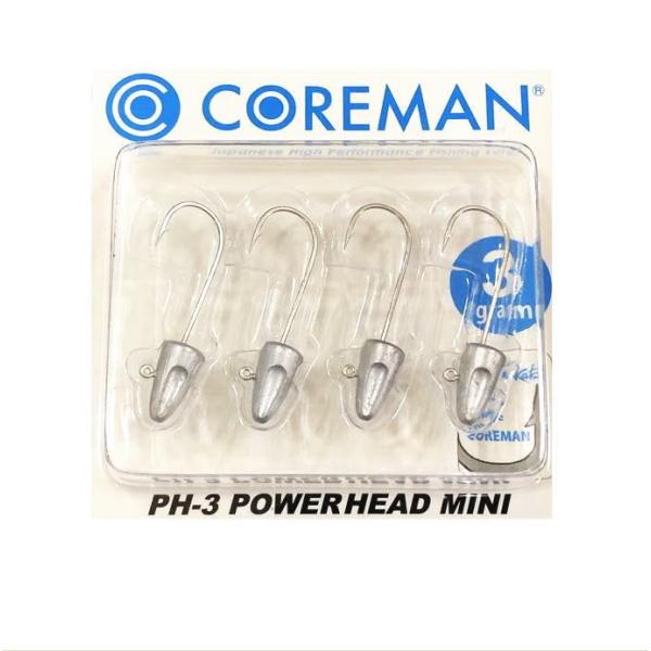 ■入数:4個入り■Length:35mm / Head Weight:3g■Color: アンペイント(無塗装)■Hook: コアマンオリジナルCJF #1(がまかつ特注)■品番:PH-1 / マイクロベイトパターン完全攻略に!繊細さとパワ...