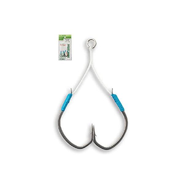 メロン屋工房 アシストフック シガーライトホールド ツインフック フッ素加工 Melonya ＃2/0-1cm フックサイズ-アシスト長さ