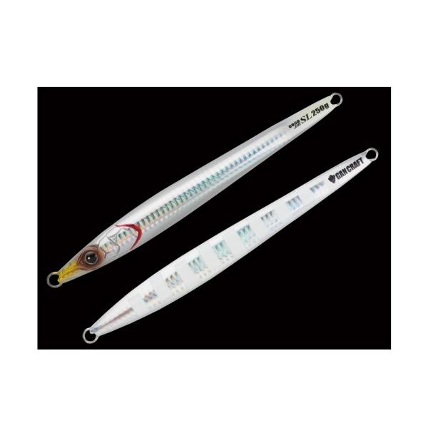 ■Weight：250g■カラー：＃UV-02 バイアスイッチグローUVCOSO JIG SLは、「左右非対称ボディ」&amp;「センターバランス」設計です。水中で飛びすぎない安定感のある左右へのスライドと食わせの間にこだわり設計しました。...