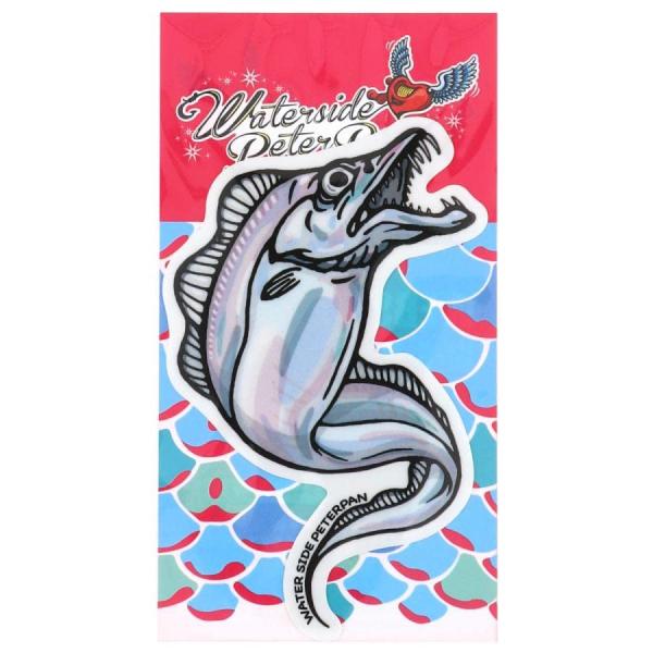 ウォーターサイドピーターパン オリジナルステッカー ソルト Rサイズ UVカット加工 WATER SIDE PETERPAN 02 タチウオ Rサイズ