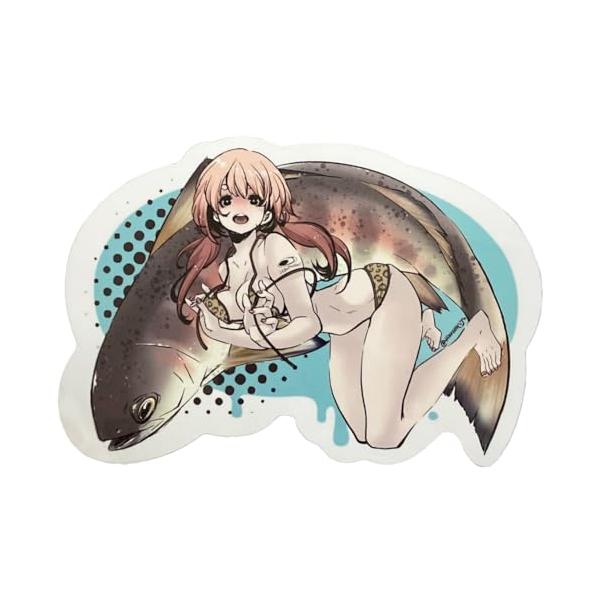 ■入数:1枚■デザイン: 【 ヤマメ 】■サイズ：約ハガキ大■耐水・耐候・強粘着仕様ステッカー【@honne_69】さんが描く独創的かつ魅力的なキャラクターと魚たちとの今までにない世界観を描いた、ジェイライクプロダクトコラボの耐水ステッカー...