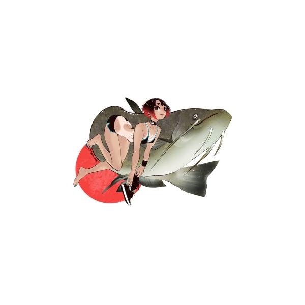 ■入数:1枚■デザイン: 【 ナマズ 】■サイズ：約ハガキ大■耐水・耐候・強粘着仕様ステッカー【@honne_69】さんが描く独創的かつ魅力的なキャラクターと魚たちとの今までにない世界観を描いた、ジェイライクプロダクトコラボの耐水ステッカー...