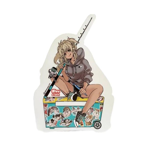 ■デザイン:RAIちゃん■ステッカーサイズ(目安): サイズ：約ハガキ大■耐水・耐候・強粘着仕様ステッカー■入数:1枚【@honne_69】さんが描く独創的かつ魅力的なキャラクターと魚たちとの今までにない世界観を描いた、ジェイライクプロダク...